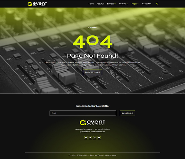 Gevent - Event Agency Elementor Template Kit by Rometheme | ThemeForest
